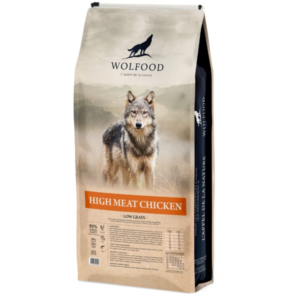 Wolfood High Meat Chicken Low Grain ALS - Croquettes Chiens
